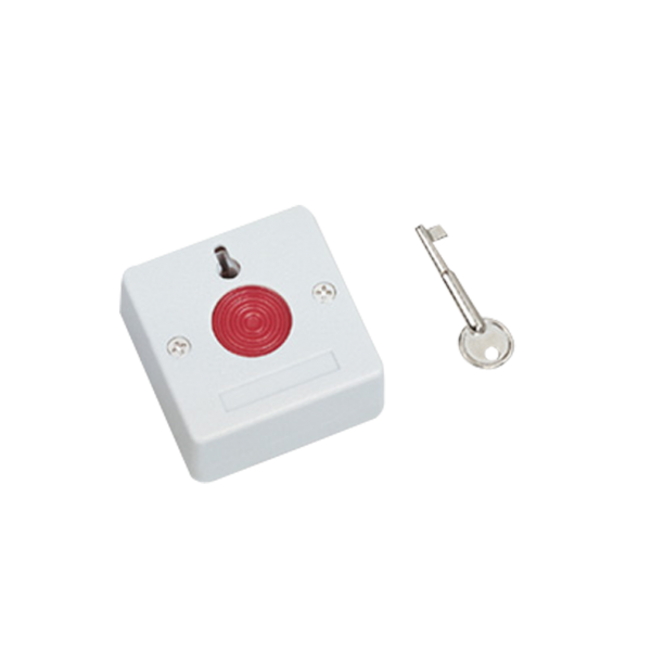 Buton de panica aplicabil, din plastic, cu cheie