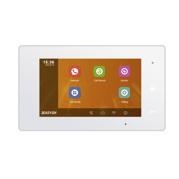 DH470/W - Post de interior video pe 2 fire IP, cu touchscreen si WiFi