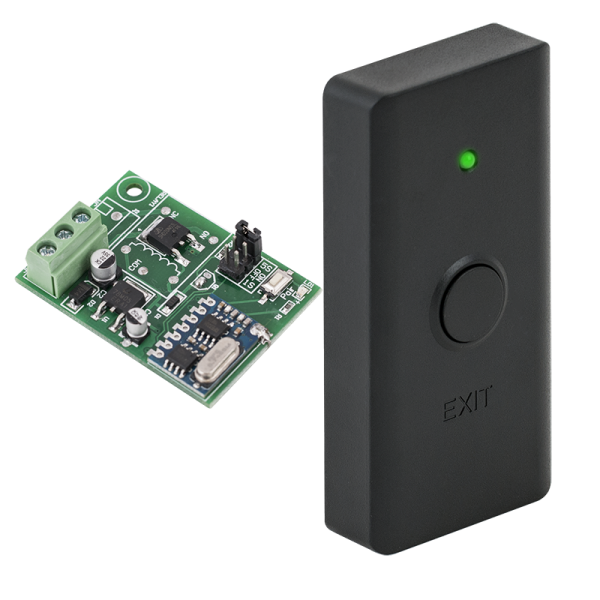 SBUTTON-6-wet-Buton de acces cu comunicatie wireless, contact umed +12Vcc